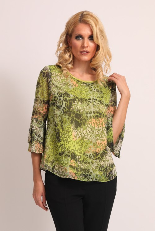 Bluza Lucija 25 leopard zeleni