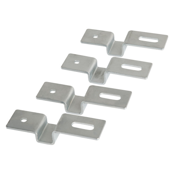 WALL-MOUNT GALVANIZED STEEL BRACKETS 4 PCS SET