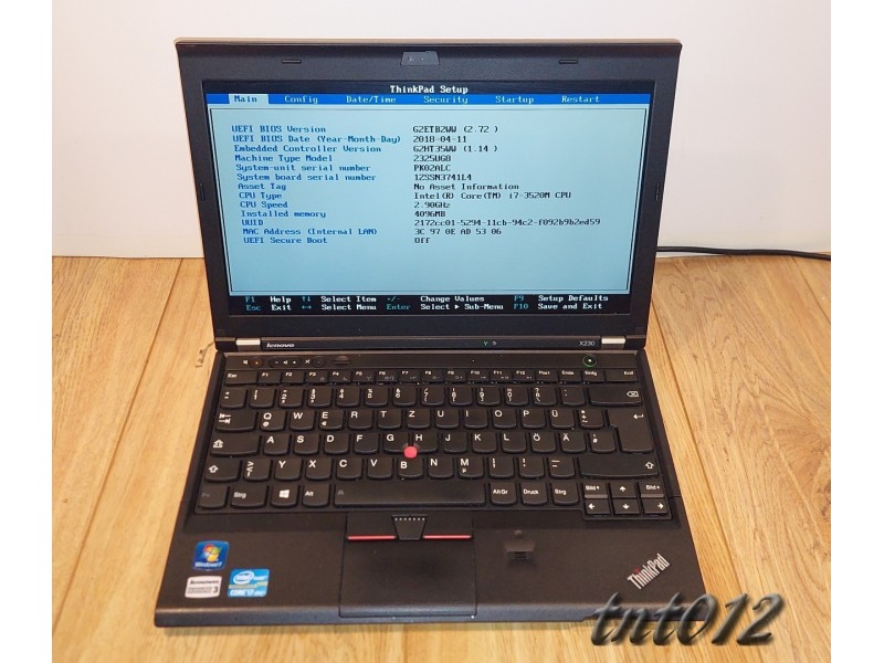 == LENOVO X230 / Intel i7-3520M / 4Gb / 12,5 LED ==