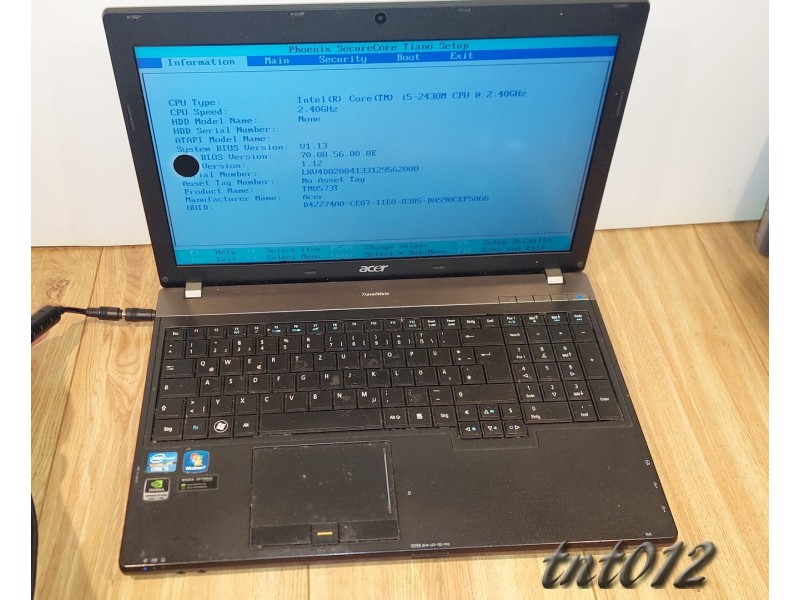 == ACER TravelMate 8573 / i5-2430M / 4Gb / 15,6 LED ==