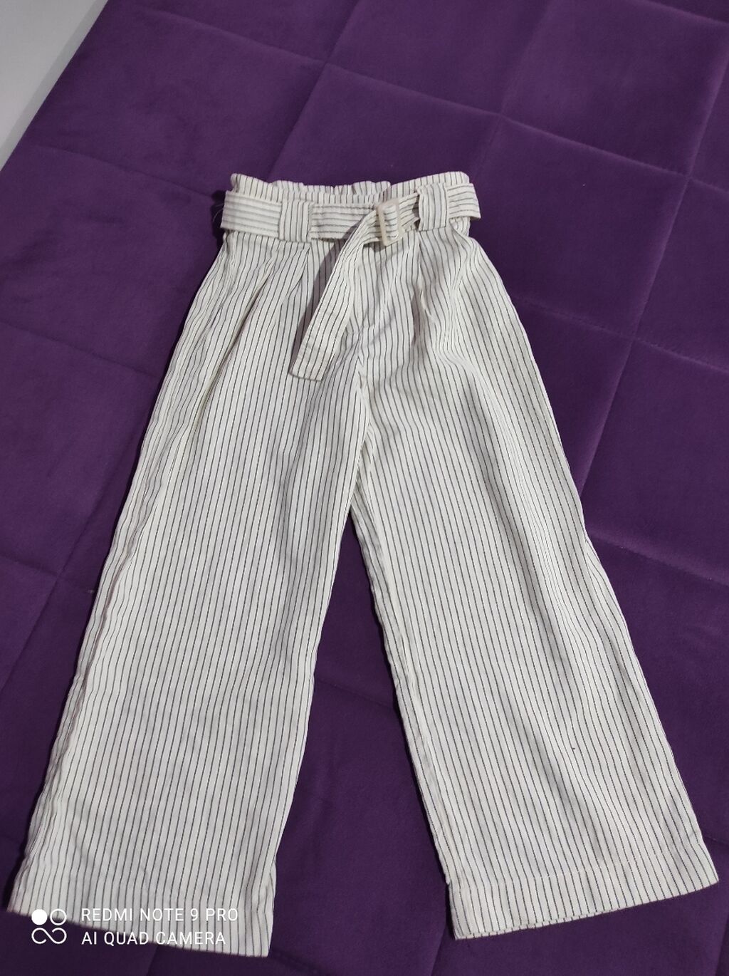 Pantalone lanene za devojcice Zara velicina 116 Duzuna 63 Poluobim