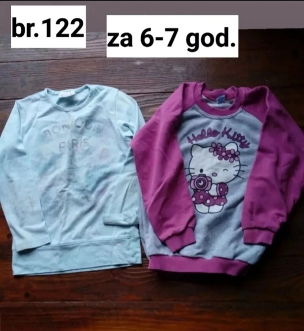 Paket: Majice, Za devojčice, uzrast: 5-6 godina