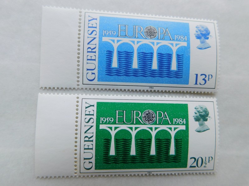 GUERNSEY EUROPA 1984 KOMPLET ČISTA SERIJA