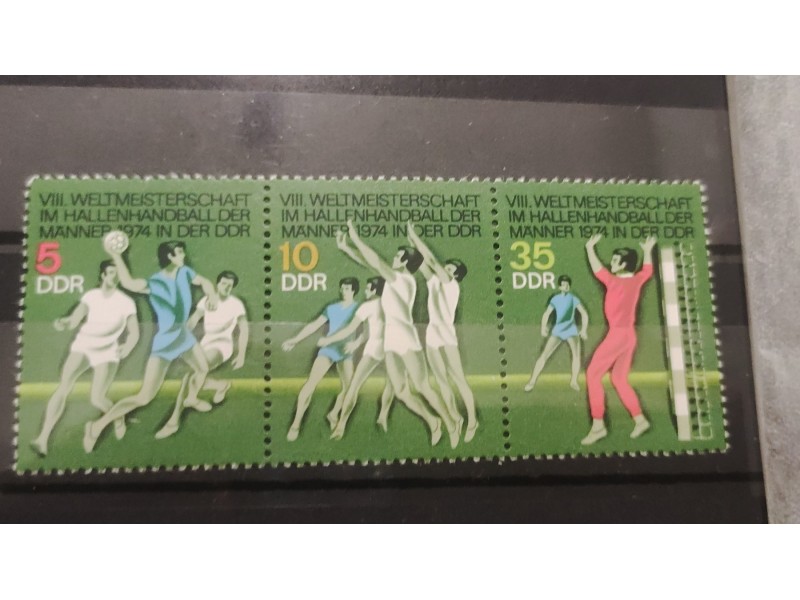 DDR 1974 KOMPLET MNH TROJAC