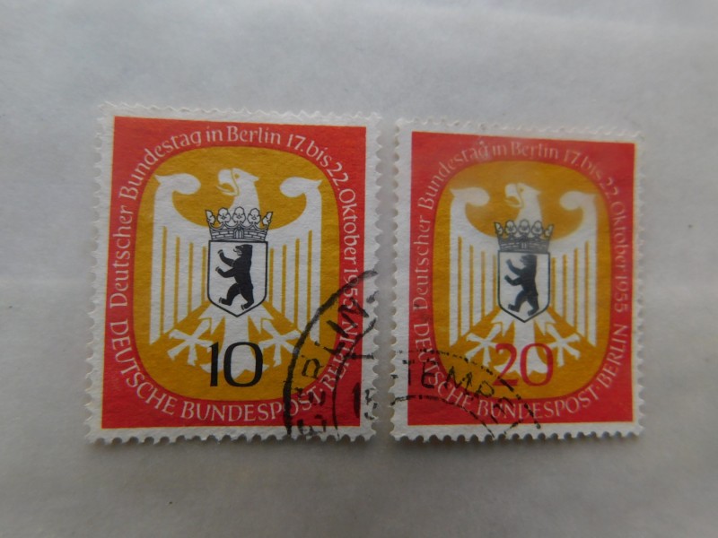 BERLIN WEST 1955 KOMPLET SERIJA