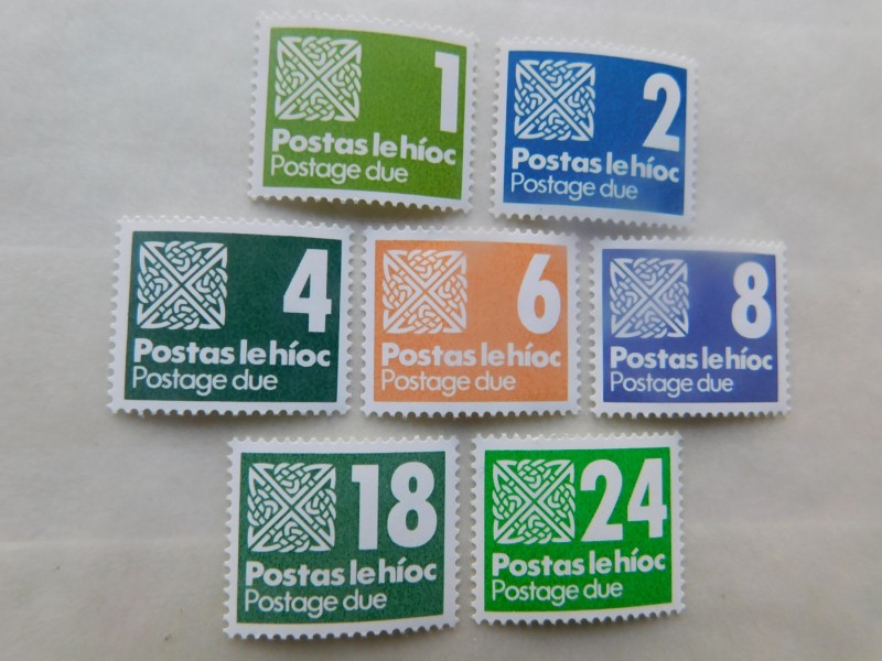 EIRE POSTAGE DUE 1980 KOMPLET ČISTA SERIJA