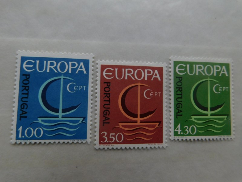 PORTUGAL EUROPA 1966 KOMPLET ČISTA SERIJA