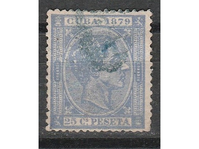 Cuba - 1879 - King Alfonso XII - 25 Spanish centimo