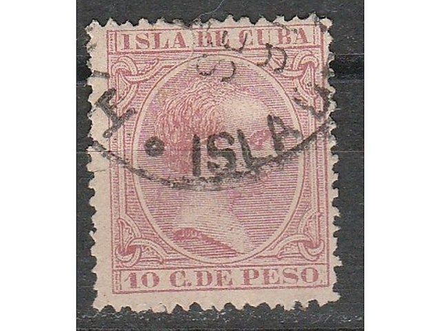 Cuba - 1890 - King Alfonso XIII - 10 Spanish centimo