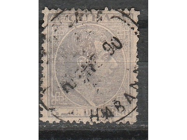 Cuba - 1882 - King Alfonso XII - 5 Spanish centimo