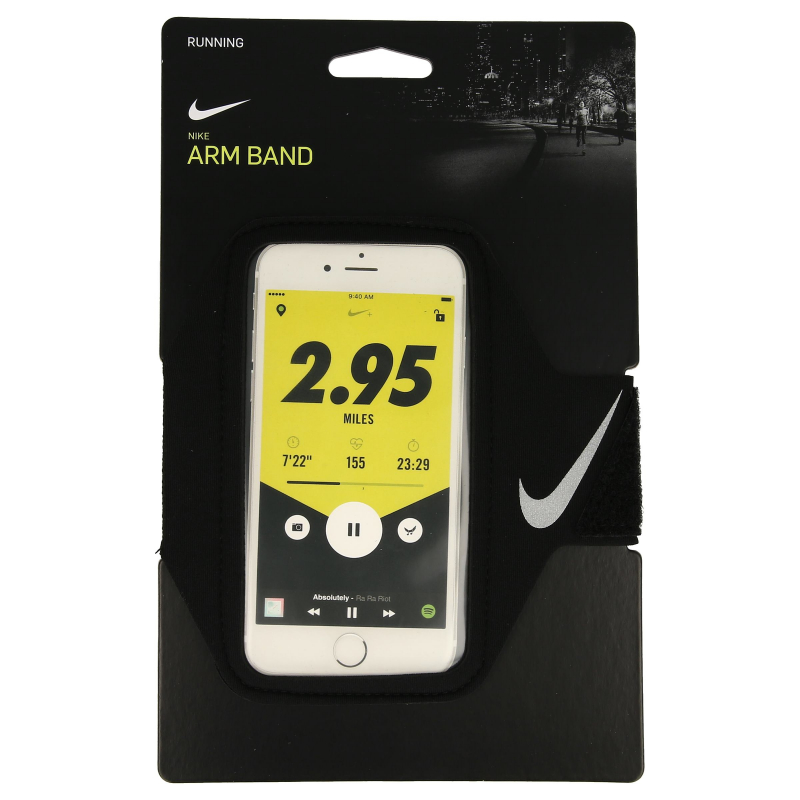 Nike NIKE LEAN ARM BAND BLACK/BLACK/SILVER