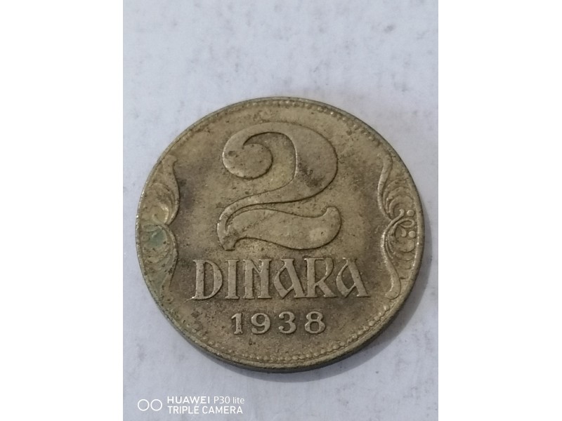 2 DINARA 1938