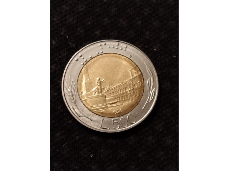 500 lira 1986 italija