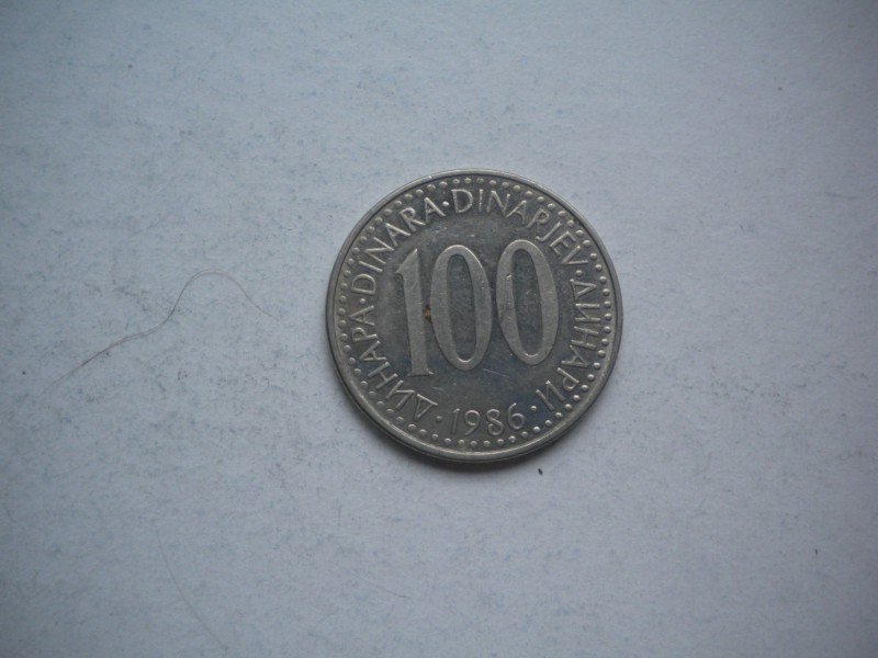 100 DINARA 1986 - SFRJ