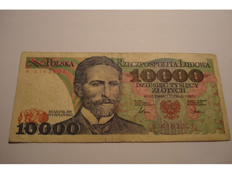 POLJSKA - 10000 ZLOTA - 1987