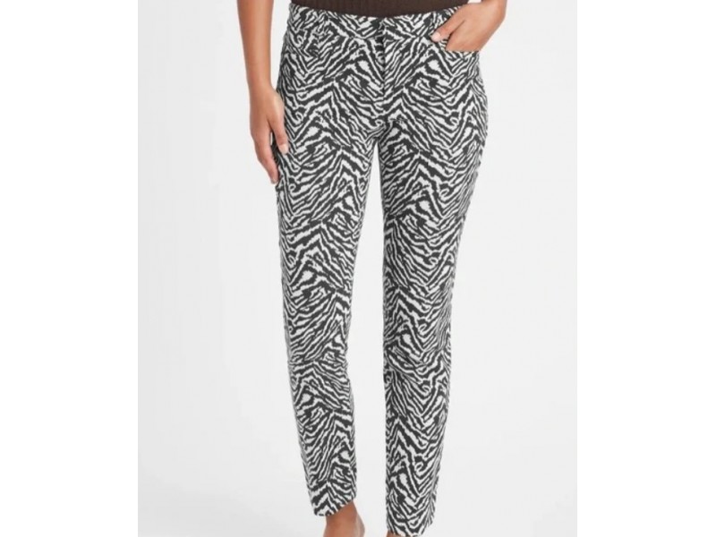 BANANA REPUBLIC SLOAN zebra pantalone NOVO