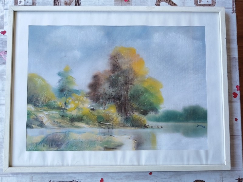 Pejzaž (pastel) - Csonti 1989.