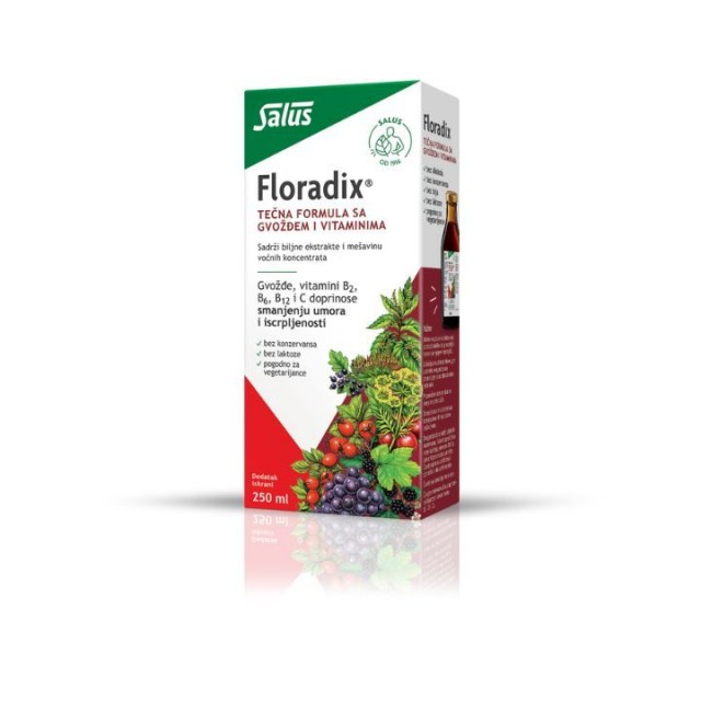 FLORADIX sirup sa gvožđem i vitaminom C, 250ml