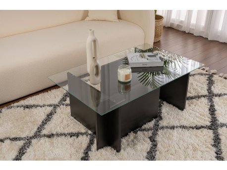 HANAH HOME Sto za dnevnu sobu Vetrino Wood Black