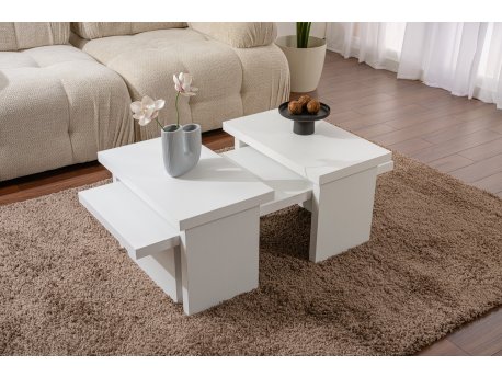 HANAH HOME Sto za dnevnu sobu Sanctuary Wood White