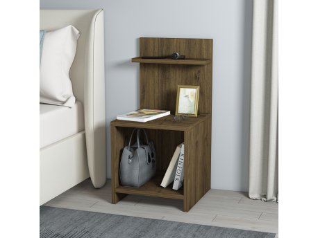 HANAH HOME Noćni stočić Vıdora Walnut