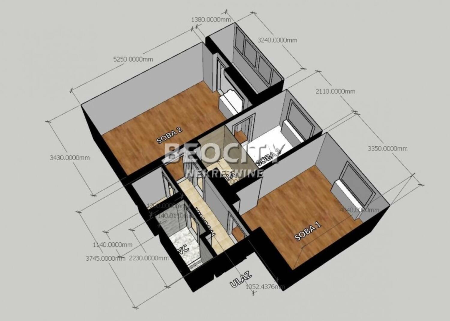 Novi Sad, Socijalno, Bulevar kralja Petra, 2.5, 51m2, 130000EUR