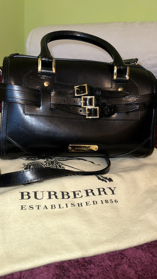 Original Burberry box leather
