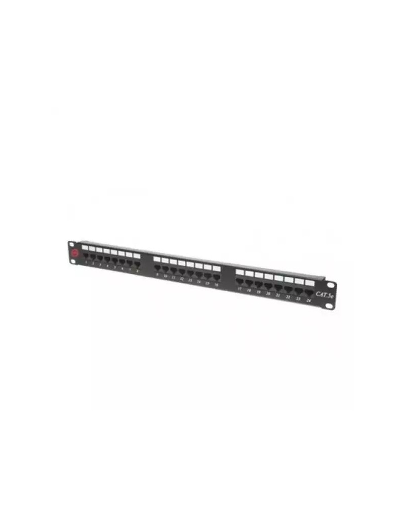 Patch panel 19/1U sa 24 RJ-45 UTP kat- 5e, dual Krone LSA - 110 IDC reglete---