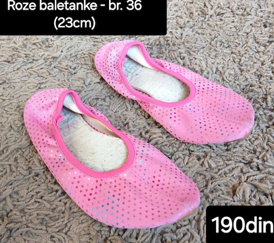 Dečije baletanke roze boje br. 36