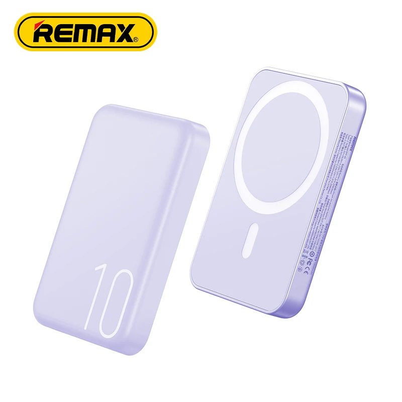 Back Up baterija (univerzalna) prenosiva baterija Magsafe REMAX Usion Series RPP-65 PD 20W + QC 15W Fast Charging 10000mAh ljubicasti