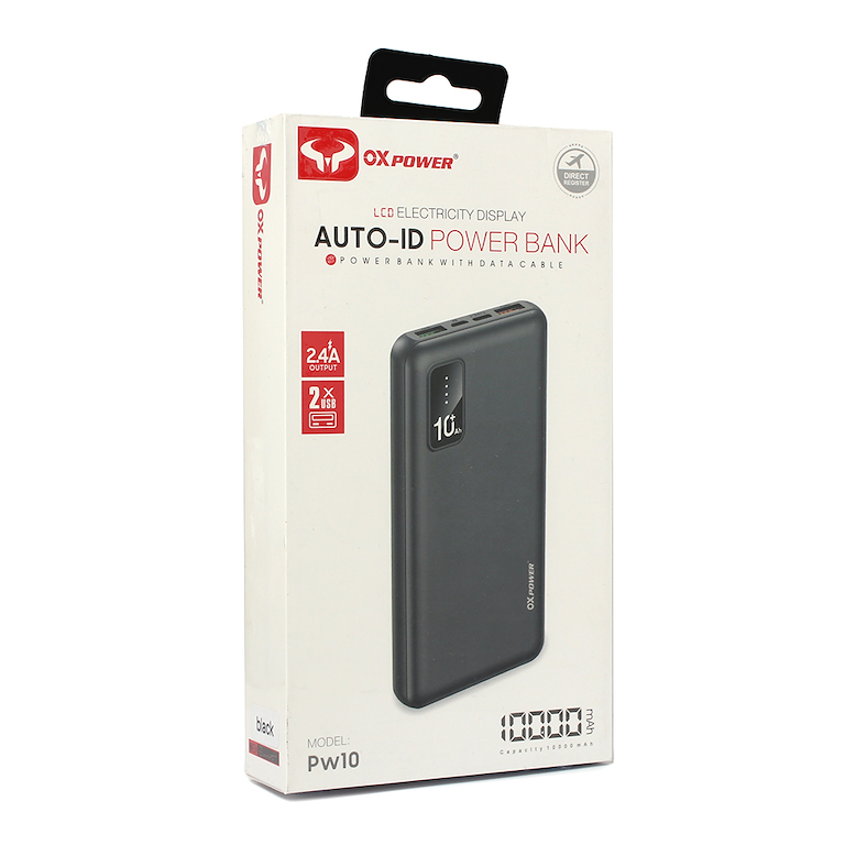 Back Up baterija (univerzalna) prenosiva baterija Oxpower PW10 10000 mAh bela