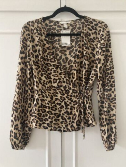     H&M animal print kosulja/bluza XS