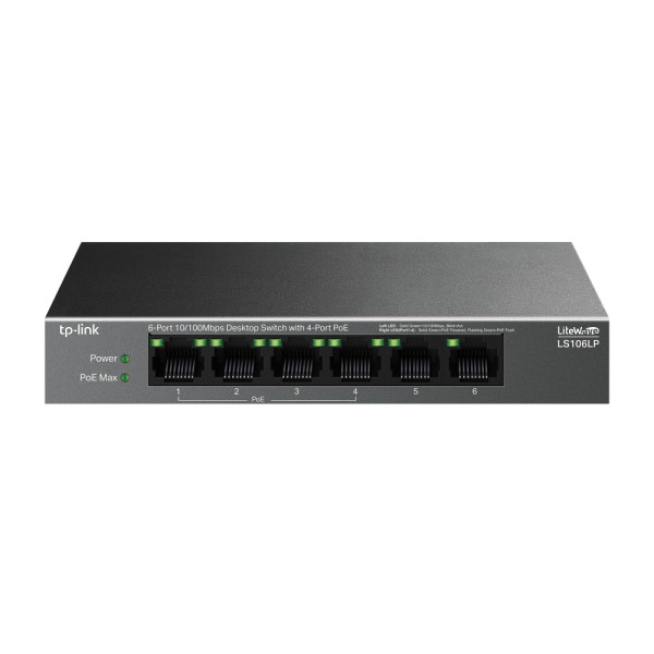 LAN Switch TP-LINK LS106LP 6port 10/100/1000Mbps/4-PoE metalno kućište