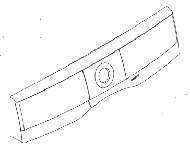 panel maska ELECTROLUX AEG ZANUSSI ves masine KPL ceona 140135327025 - 140135327025