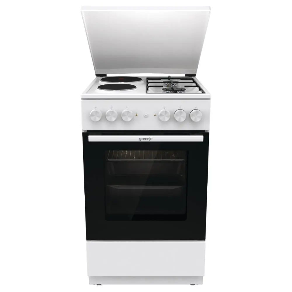 GORENJE Kombinovani šporet GK5A12WG, 2 ringle, 2 gorinika, Beli