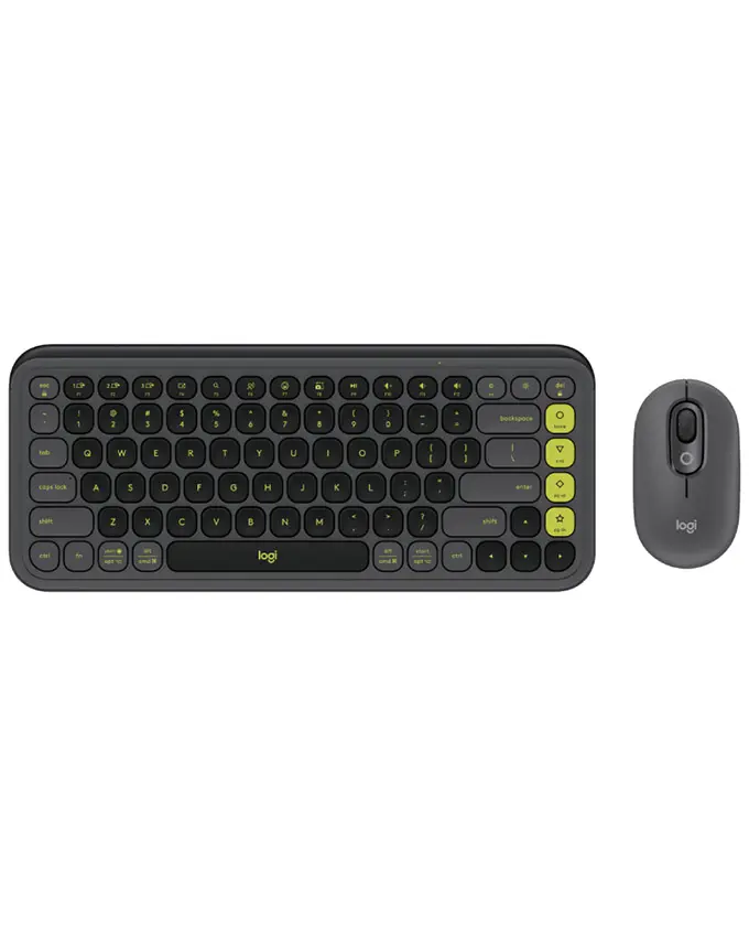 LOGITECH Set tastatura i miš POP Icon Combo. Bežični, US, Sivi