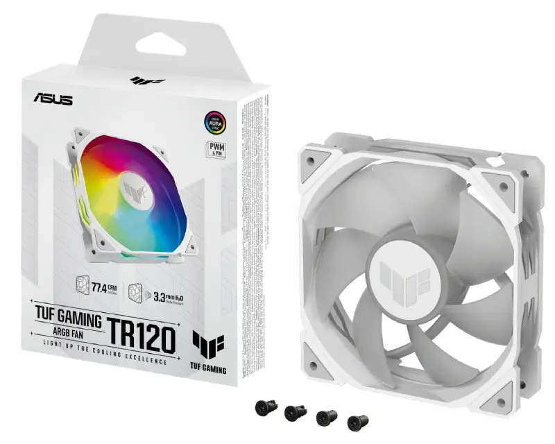 ASUS Ventilator TUF GAMING TR120 ARGB WHITE EDITION