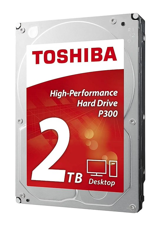 TOSHIBA Hard disk P300, 2TB, 3.5", SATA III, 128MB, 5400 RPM