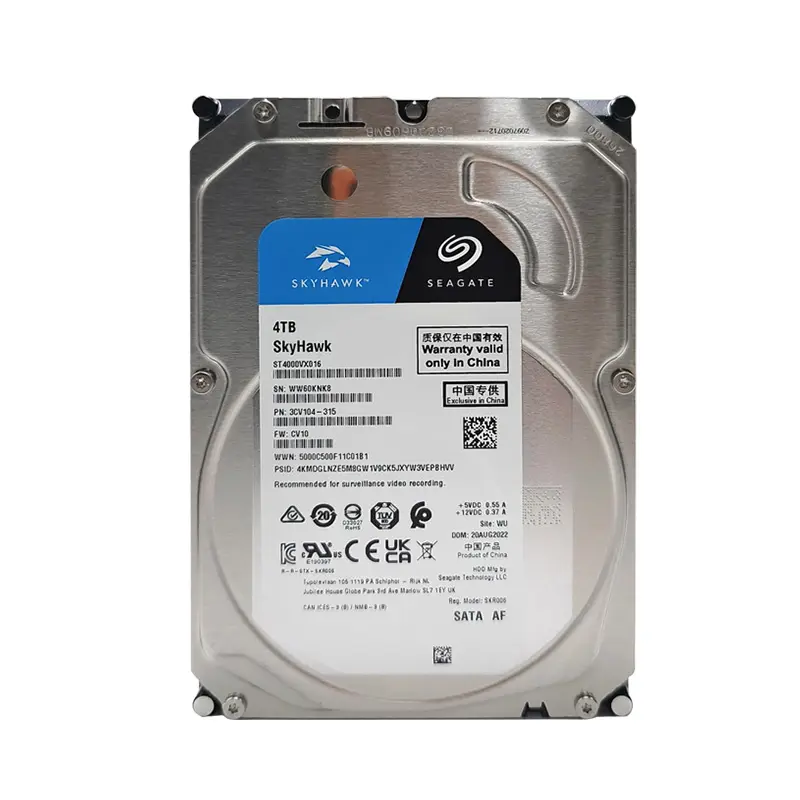 SEAGATE Hard Disk 4TB Skyhawk, 3.5″, SATA III, 256MB, 5400 RPM