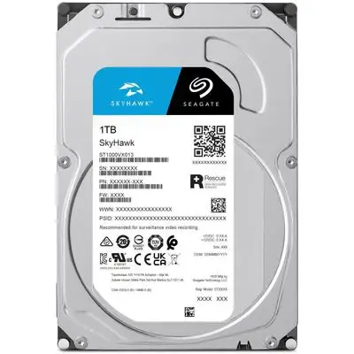 SEAGATE Hard Disk 1TB Skyhawk, 3.5″, SATA III, 256MB, 5400 RPM