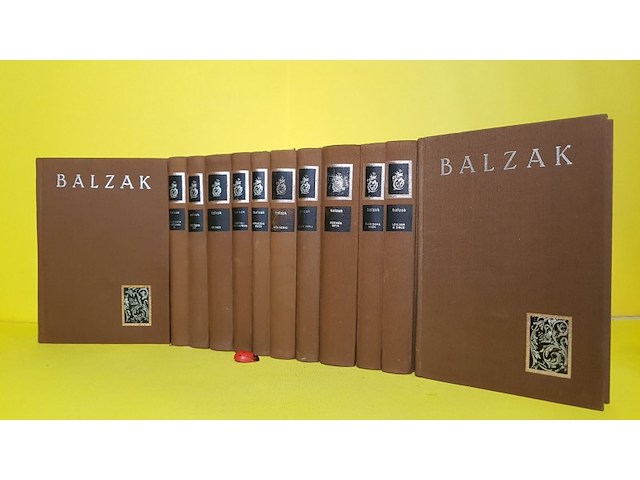 Onore de Balzak IZABRANA DELA KOMPLET 1-12 BIBLIOFILSKI