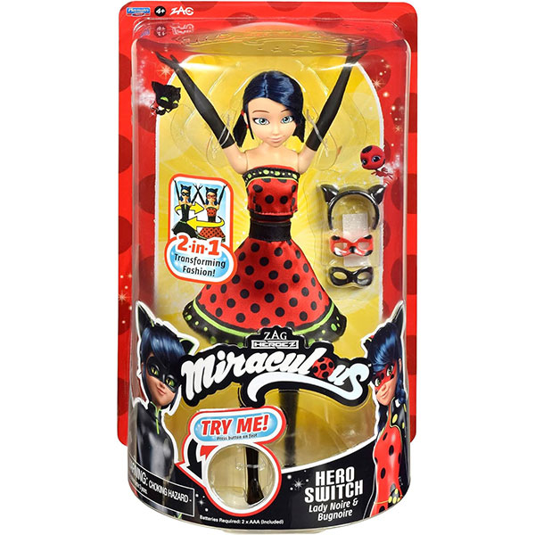 Lutka Miraculous Hero Switch Ladybug Magična 2 u 1 50414