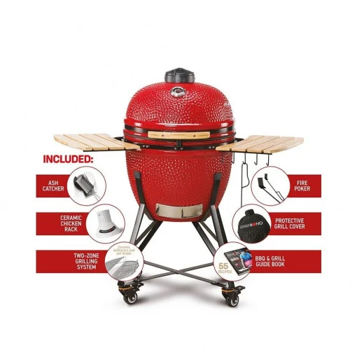 Keramički roštilj Kamado Bono Grande 59cm - Red