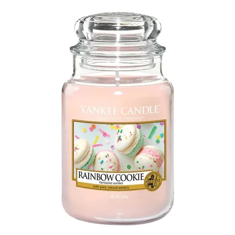 Rainbow Cookie - Yankee Candle mirisna sveća L (citrus, vanila, kokos, marakuja i breskva)