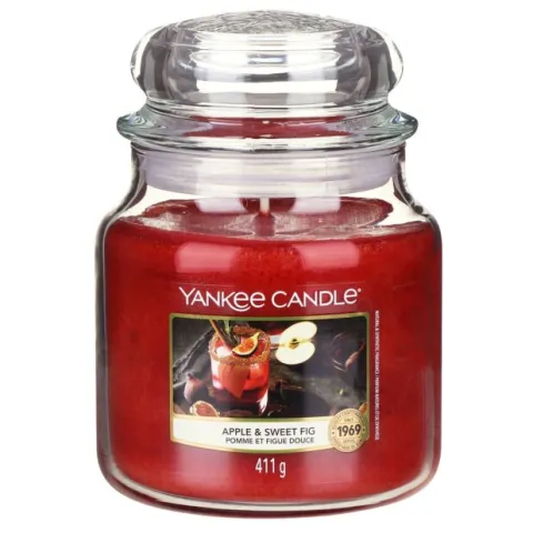 Apple & Sweet Fig - Yankee Candle mirisna sveća M (jabuka, smokva, nar, vanila...)