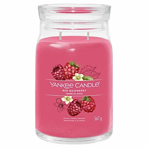 Red Raspberry Signature mirisna sveća - velika tegla (malina, jagoda, kristalni šećer)