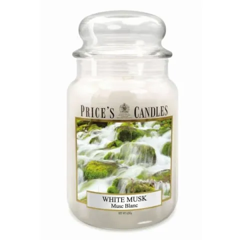 White Musk - Price´s Candle mirisna sveća L (badem i mošus)