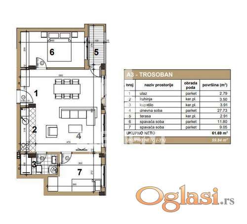 Odlican dvoiposoban stan! Uskoro useljiv,PDV! ID#1031