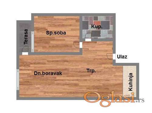 - 48m2 - Komforan dvosoban - Somborski Bulevar -