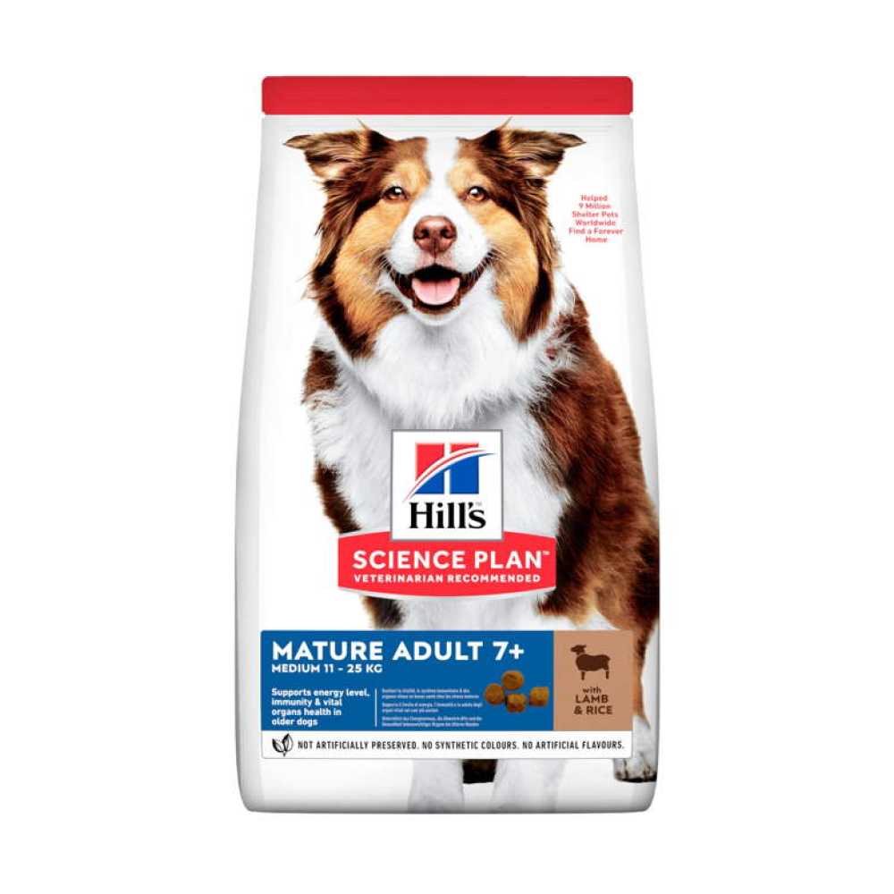 Hill's Science Plan hrana za pse Mature 7+ Medium - Jagnjetina i pirinač 14kg